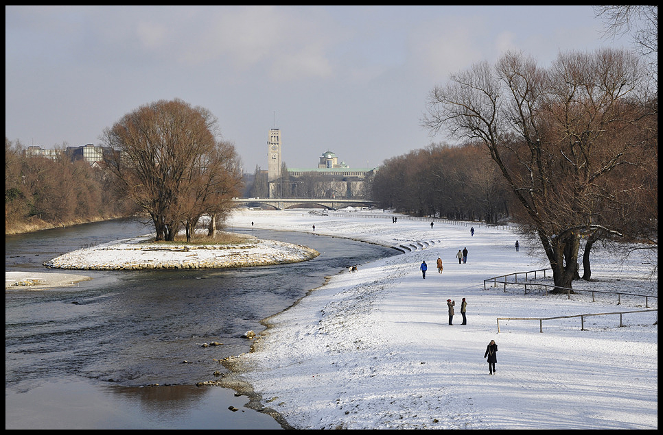Winter an der Isar ... Foto & Bild | landschaft, bach, fluss & see ...