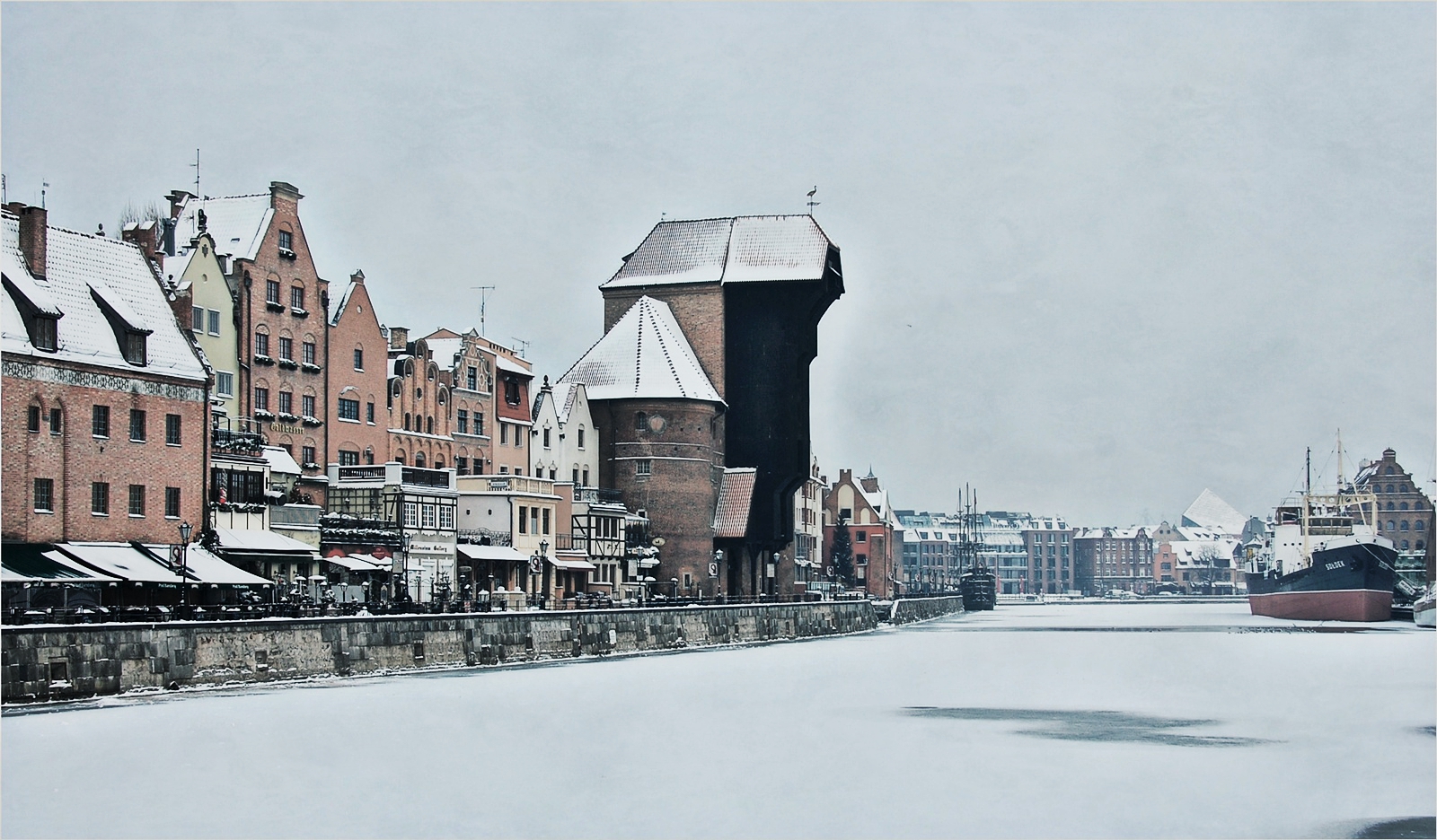 Winter an der Mottlau Foto & Bild | winter, danzig, polen Bilder auf ...