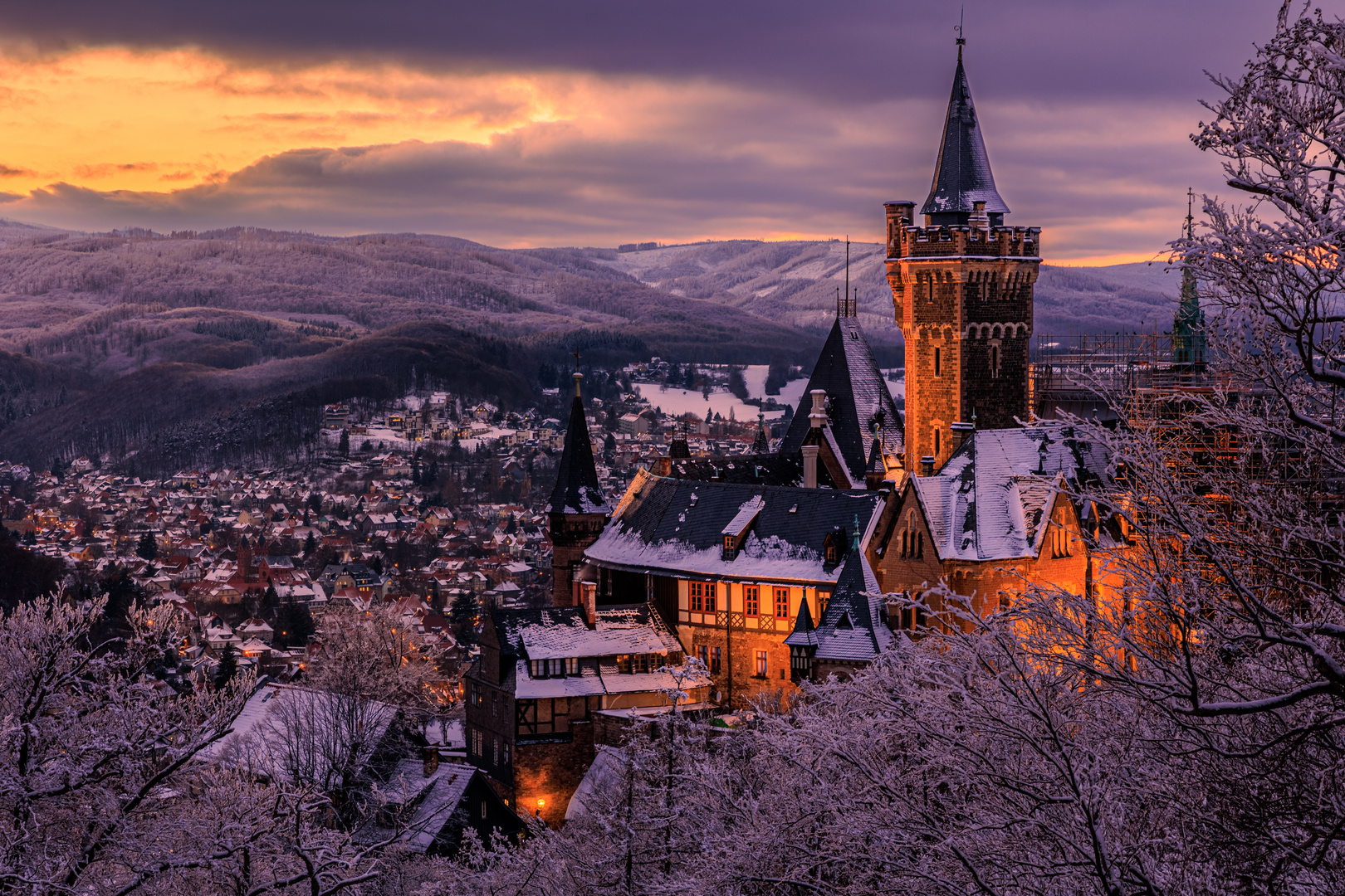 Winter Castle Foto & Bild | sunset, kalt, outdoor Bilder auf fotocommunity