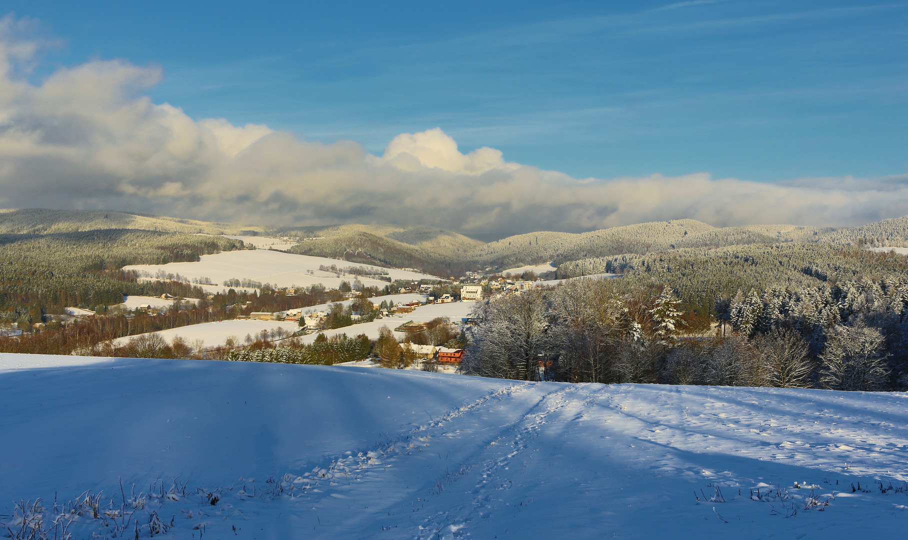 Winter im oberen Vogtland Foto & Bild | jahreszeiten, winter, sachsen ...
