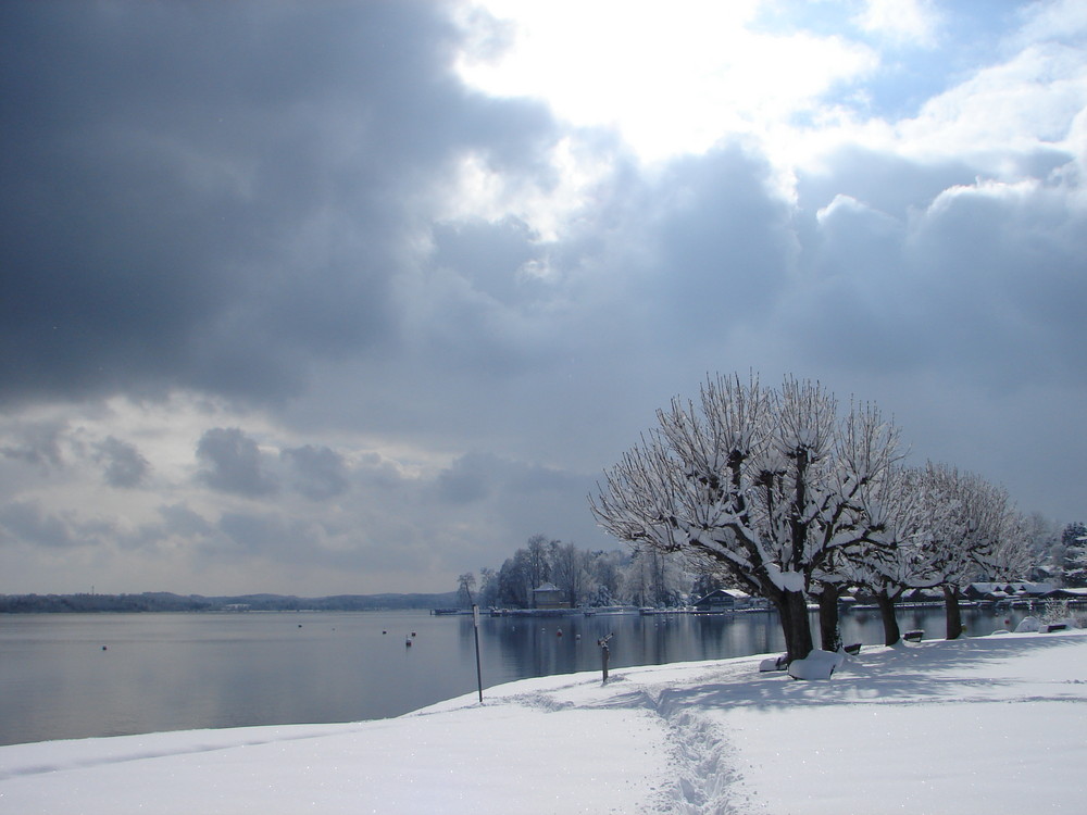 Winter Starnberger See Foto & Bild | landschaft, bach, fluss & see, see, teich & tümpel Bilder ...