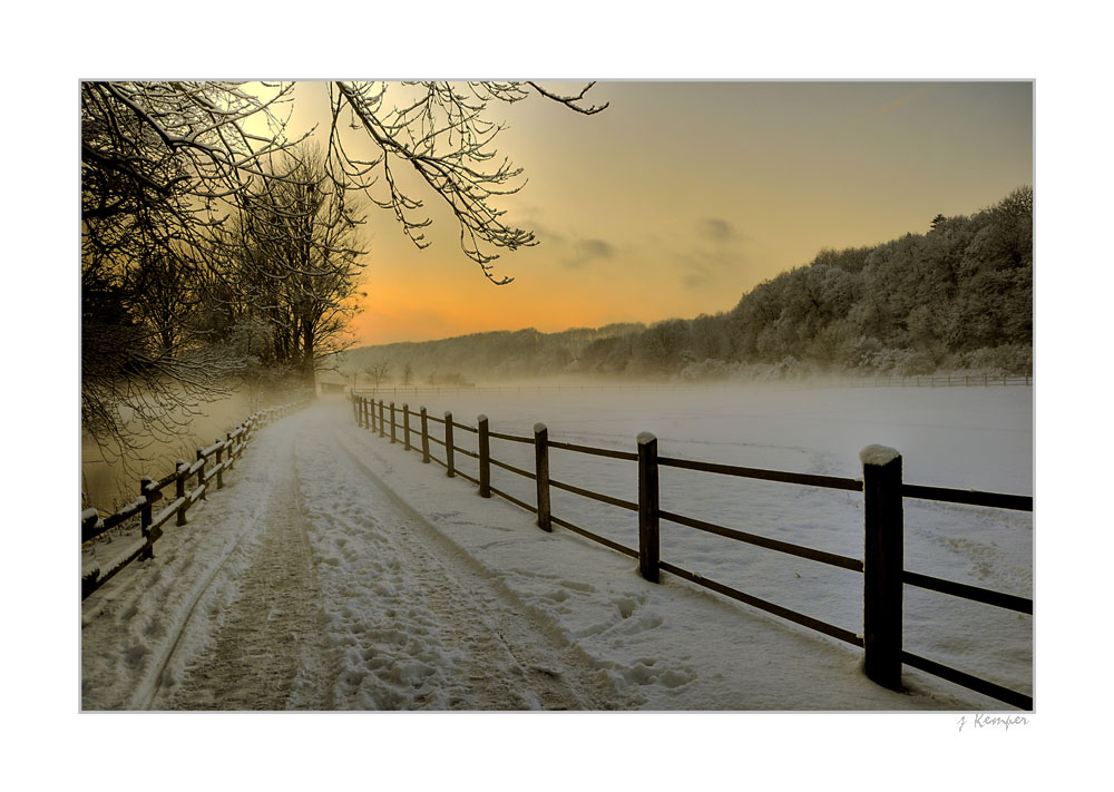 - Winterabend im Almetal - Foto & Bild | deutschland, europe, nordrhein- westfalen Bilder auf ...