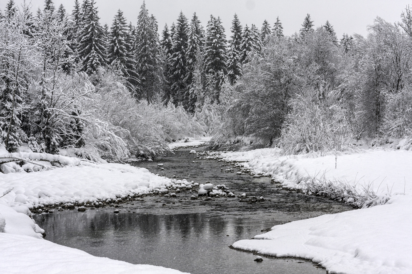 Winterbach Foto & Bild | jahreszeiten, winter, berge Bilder auf ...