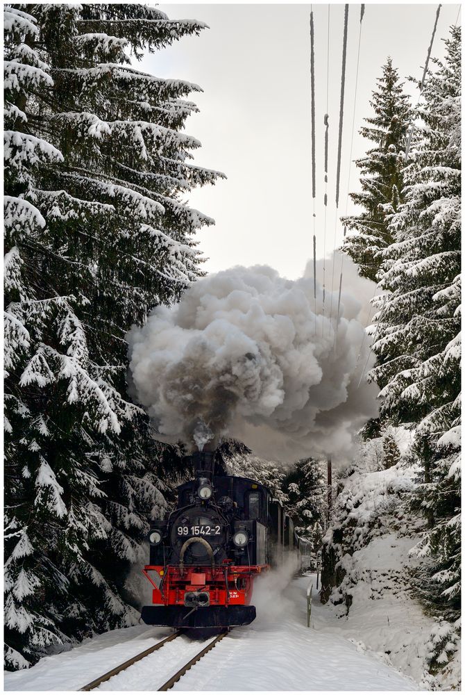 Winterdampf im Erzgebirge XXVI Foto & Bild | züge, dampf-, diesel- und ...