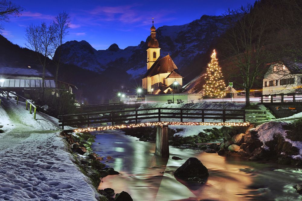 winterliches Ramsau in Berchtesgaden Foto & Bild | weihnachten, world ...
