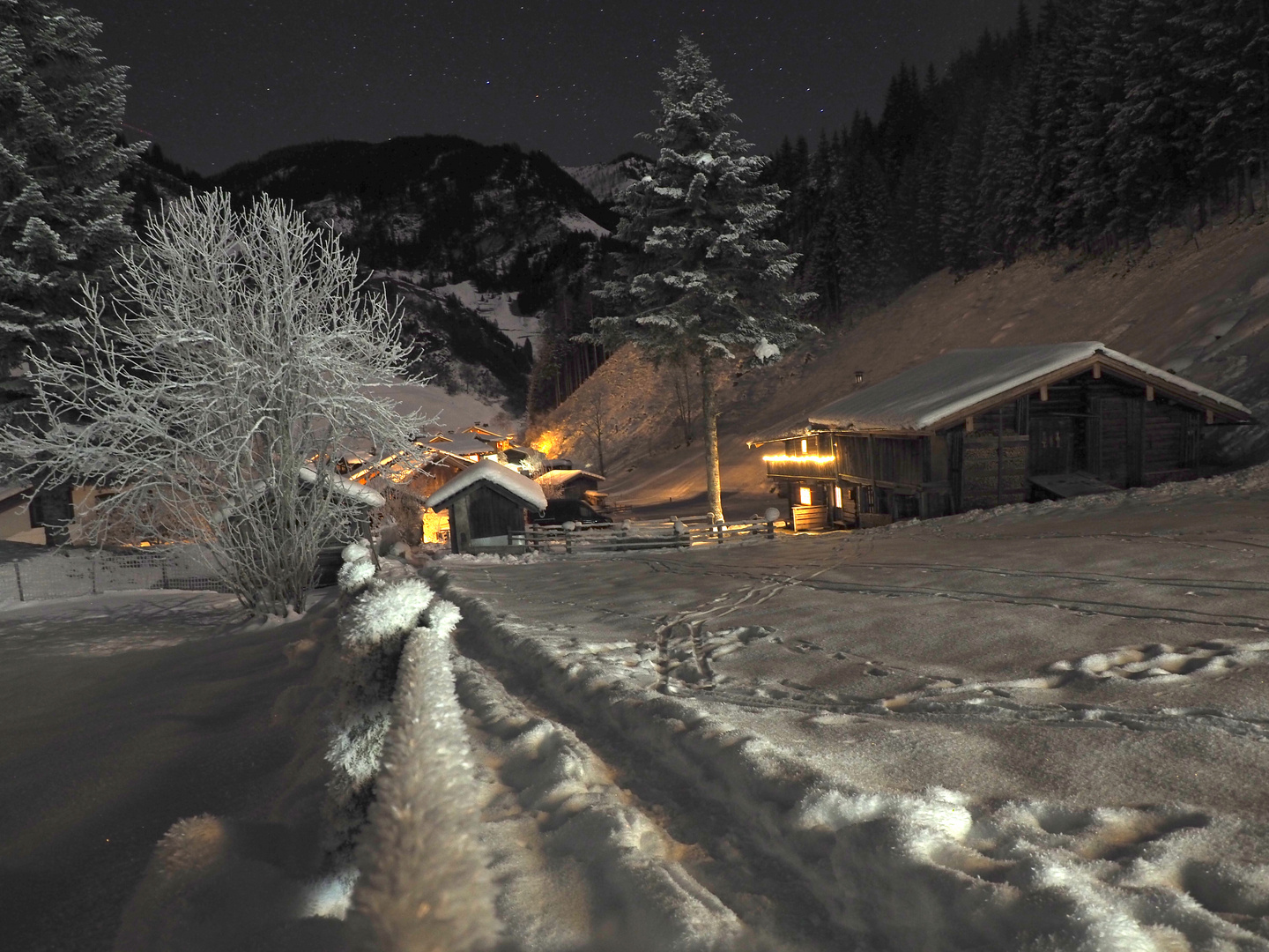 Winternacht Foto & Bild | Bilder auf fotocommunity
