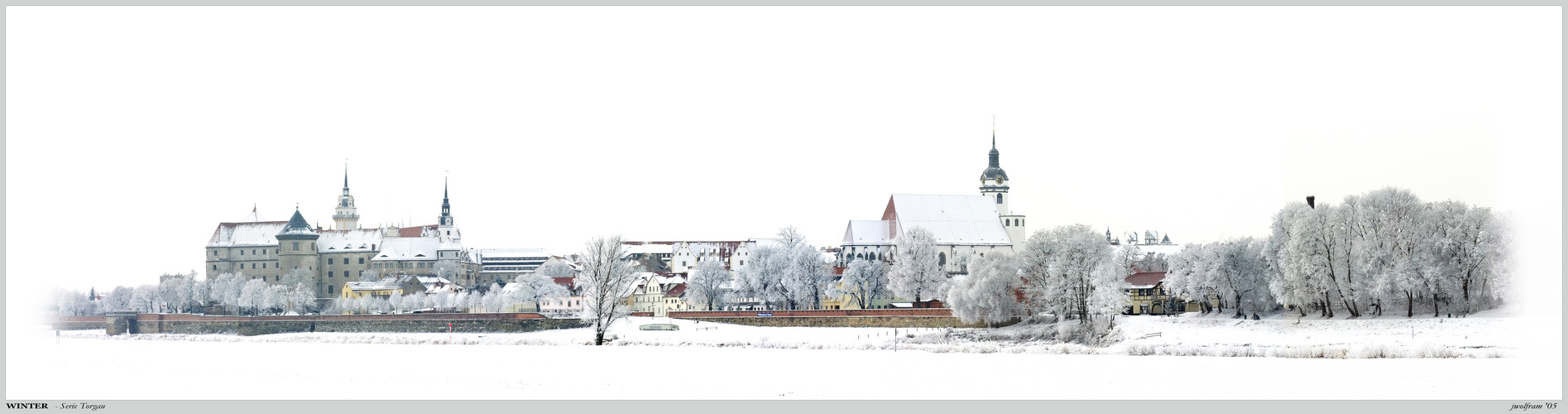 Winterpanorama Torgau Foto & Bild | architektur, stadtlandschaft ...