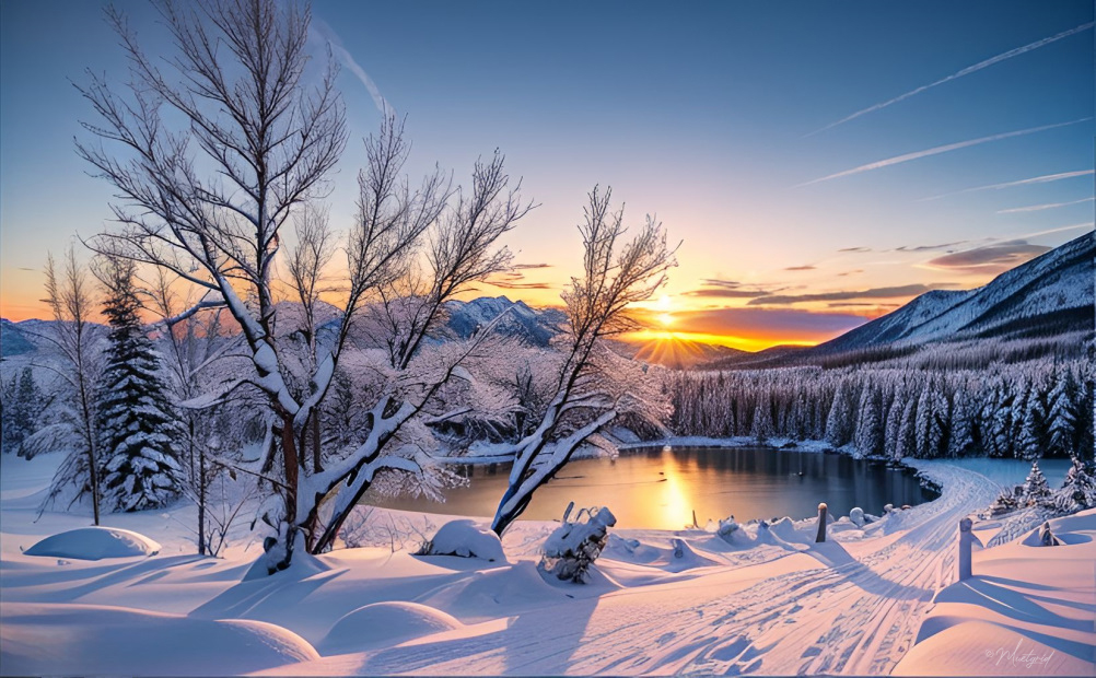 Wintersonne Foto & Bild | spezial, sonnenuntergang, wald Bilder auf ...