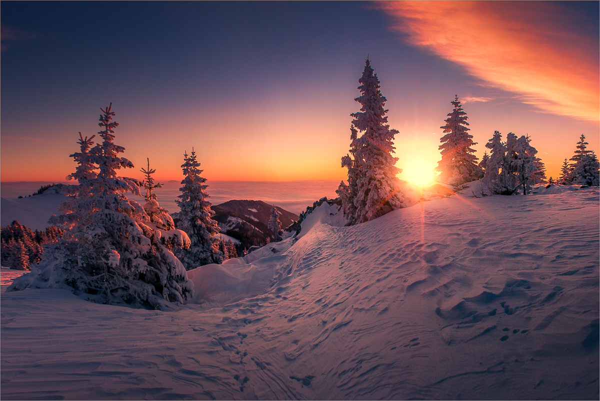 Winterwunderland Gaberl Foto & Bild | jahreszeiten, winter, sonnenaufgang Bilder auf fotocommunity