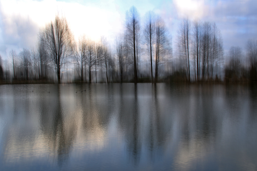 Wischer am Weiher Foto & Bild | landschaft, techniken, bach, fluss & see Bilder auf fotocommunity