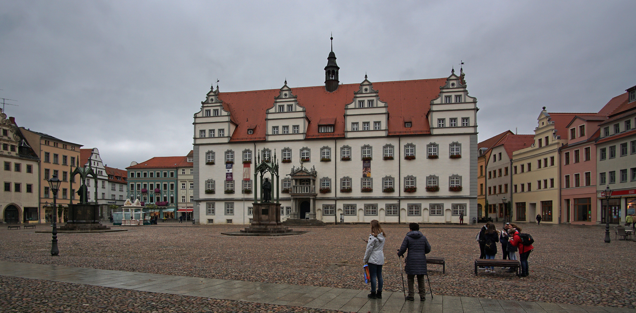 Wittenberg Marktplatz mit Rathaus Foto & Bild | altstadt, historisches ...