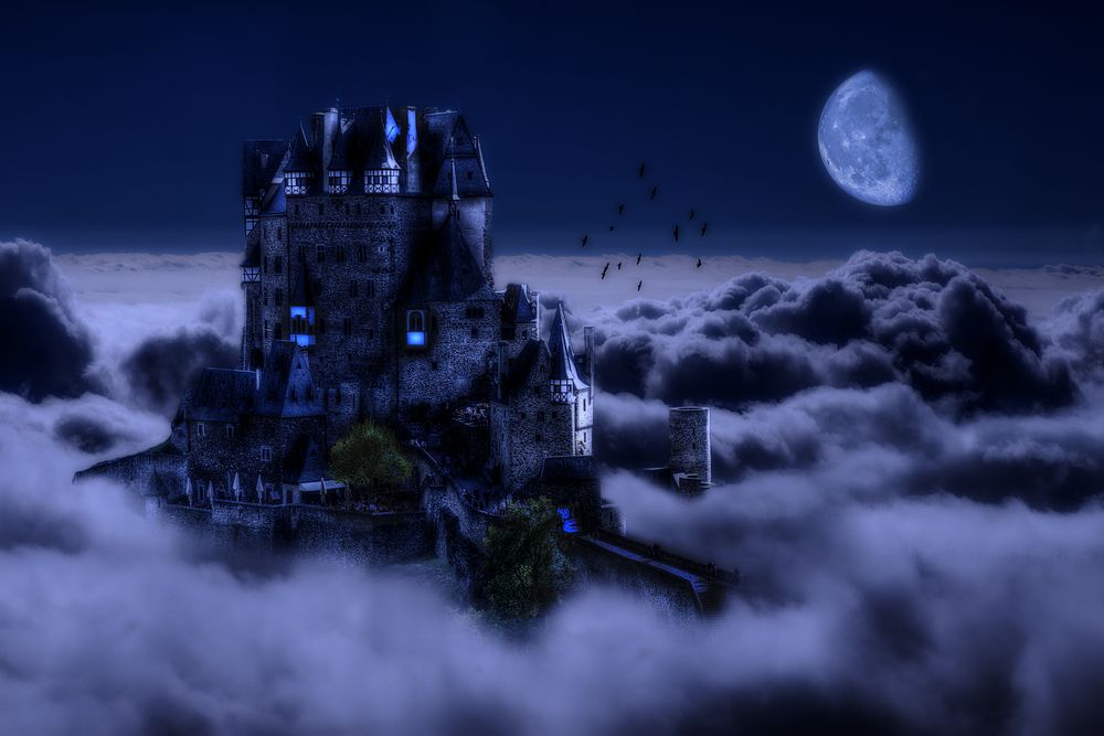 Wolkenburg Foto & Bild | fotomontage, fantasy mystery, composing Bilder auf fotocommunity