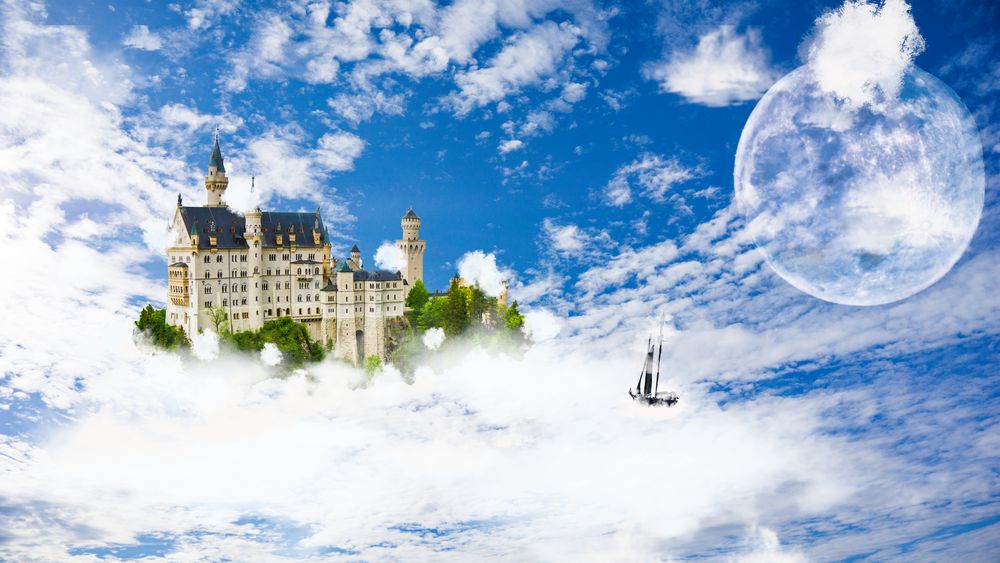 Wolkenschloss Foto & Bild | fotomontage, fantasy mystery, wolken Bilder auf fotocommunity