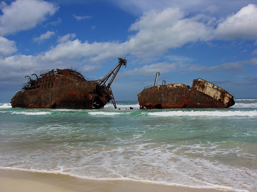 Wrack der Santa Maria Foto & Bild | africa, western africa, cabo verde ...