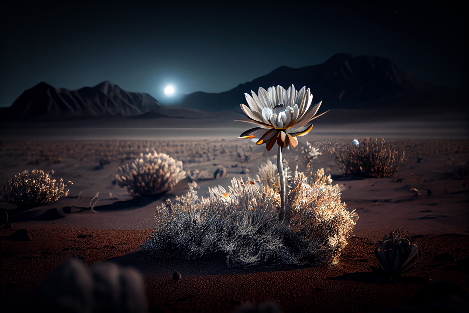 Wüstenblume Foto & Bild | ki - archiv, ki - montagen, digiart Bilder auf fotocommunity