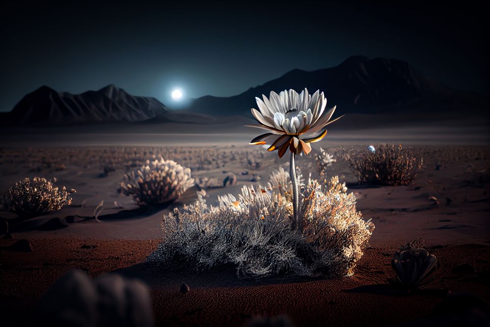 Wüstenblume Foto & Bild | ki - archiv, ki - montagen, digiart Bilder auf fotocommunity