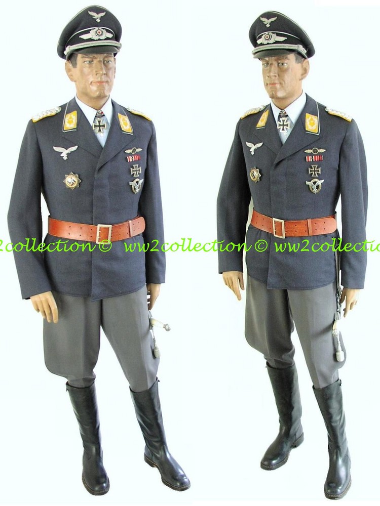 WW2 German Fighter Pilot 's walking out Dress Uniform, Ritterkreuz des ...