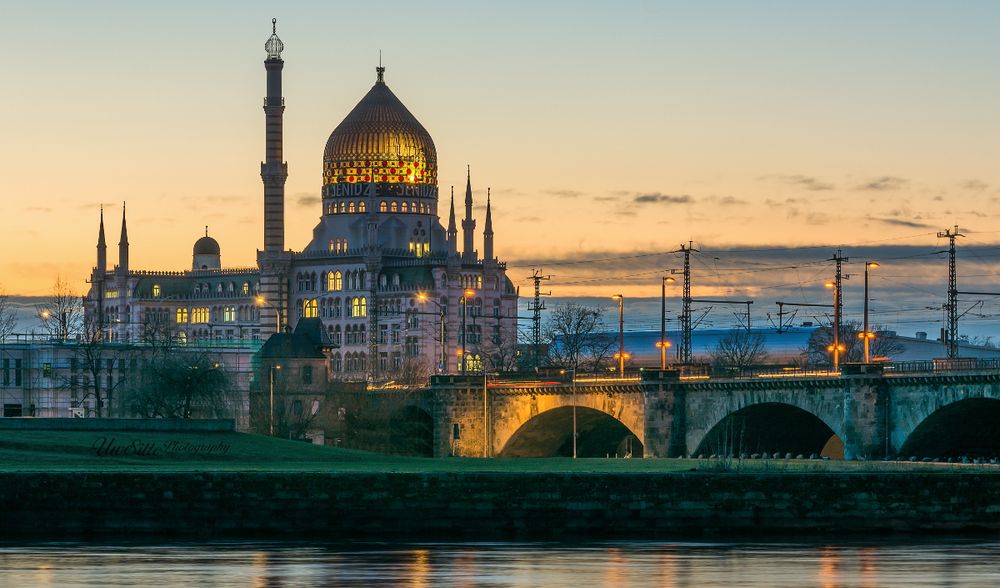 Yenidze Foto & Bild | abendstimmung, dresden, architektur Bilder auf ...