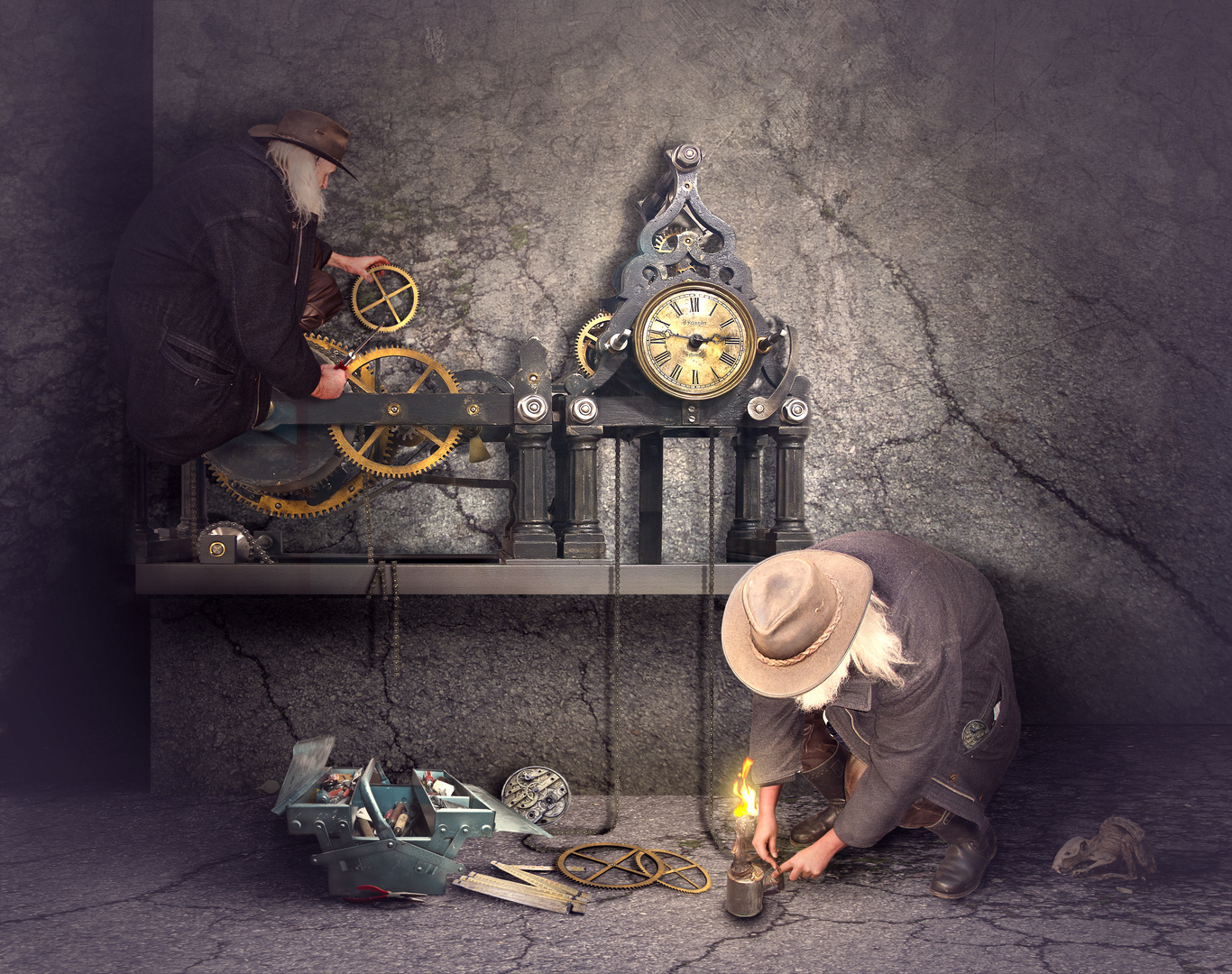 Zeitarbeit Foto & Bild | fotomontage, composing , composing Bilder auf fotocommunity