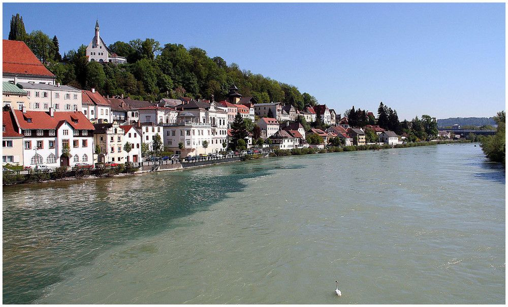 Zusammenfluß von Enns re und Steyr li mit Taborturm Foto & Bild ...