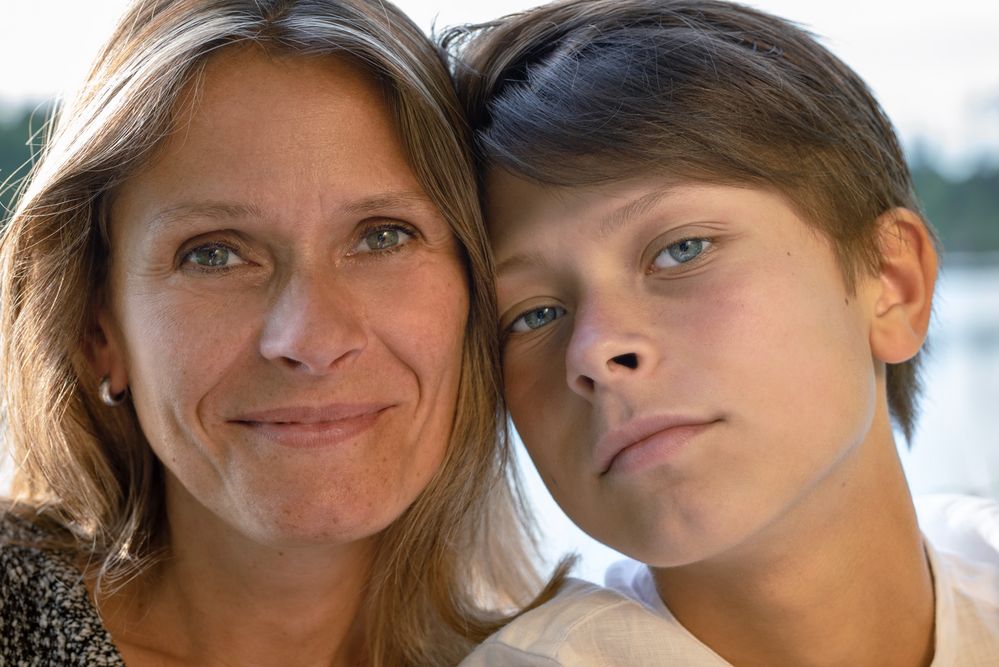Zwei Foto And Bild Erwachsene Menschen Portrait Kinder Und Erwachsene
