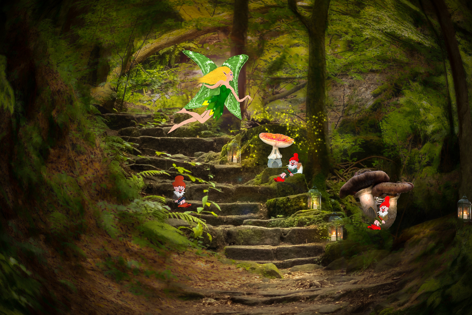 Zwergenwald Foto & Bild | fotomontage, fantasy mystery, composing Bilder auf fotocommunity