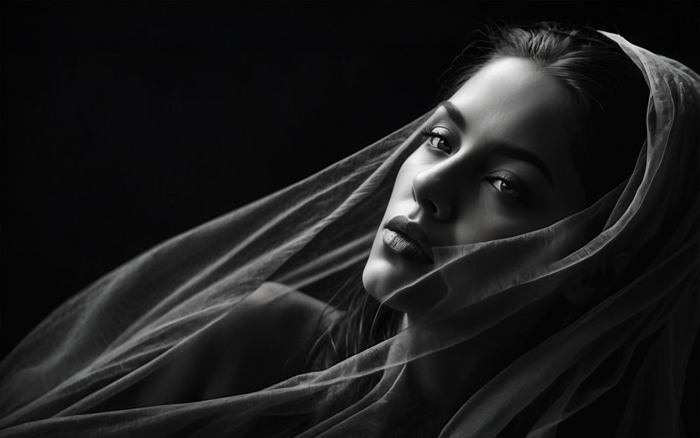 Zwischen Sichtbarkeit und Geheimnis Foto & Bild | ki - menschen, ki - portraits, ki - stories ...